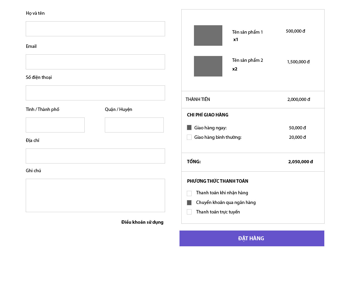Quy trình thanh toán trên website thương mại điện tử - Letweb - Letweb